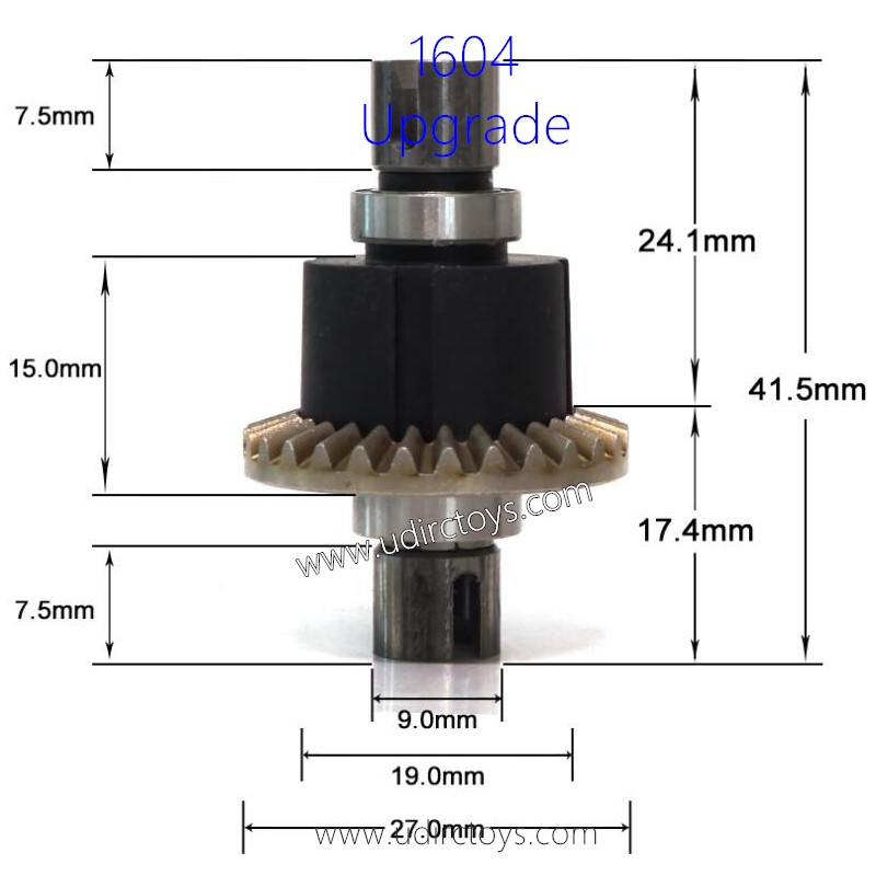 UDIRC 1604 RC Car Upgrade Parts 029 Differential Assembly